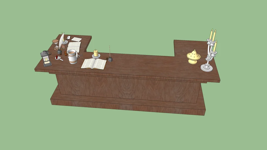Table_Reception_Desk_Lobby | 3D Warehouse