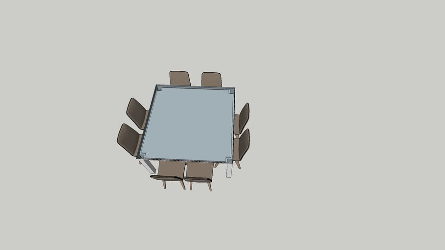 Square table | 3D Warehouse