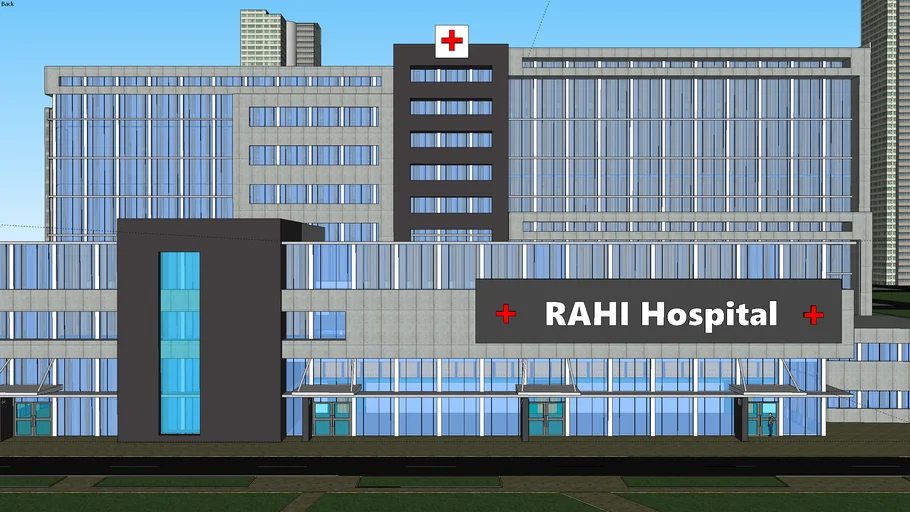 Hospital in city | 3D Warehouse