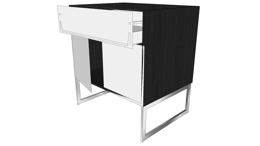 M B base h60 MAX 80x60 door-2 f-1M d-1M | 3D Warehouse