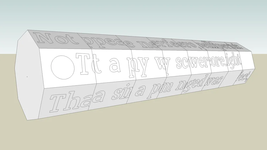 Spinning Word Puzzle | 3D Warehouse