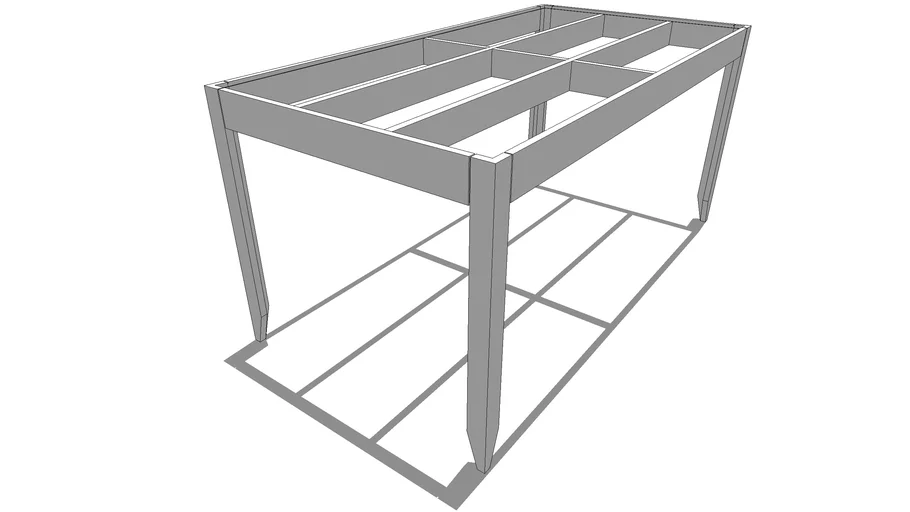 Frame Dining Table_Simplidecor_Dining Table | 3D Warehouse