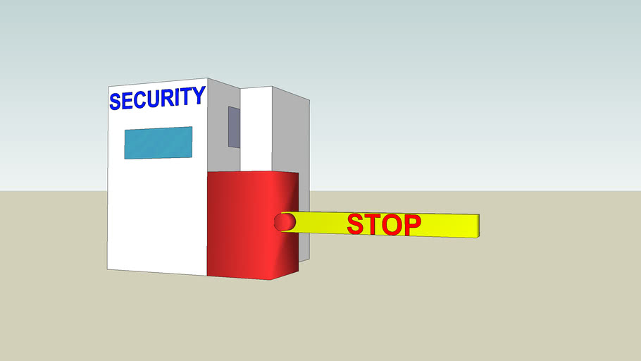Security Check Gate | 3D Warehouse