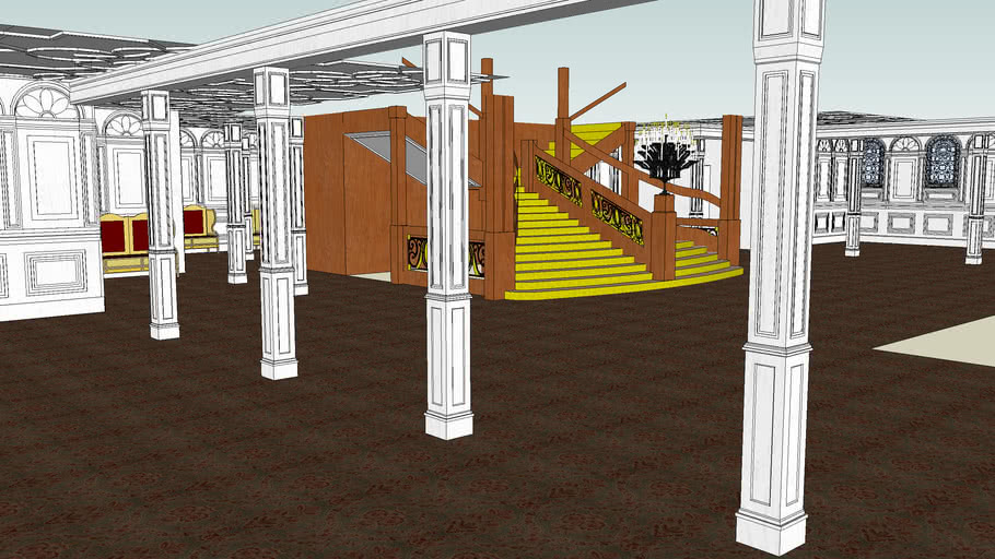 Titanic First Class Reception Room (part2) | 3D Warehouse