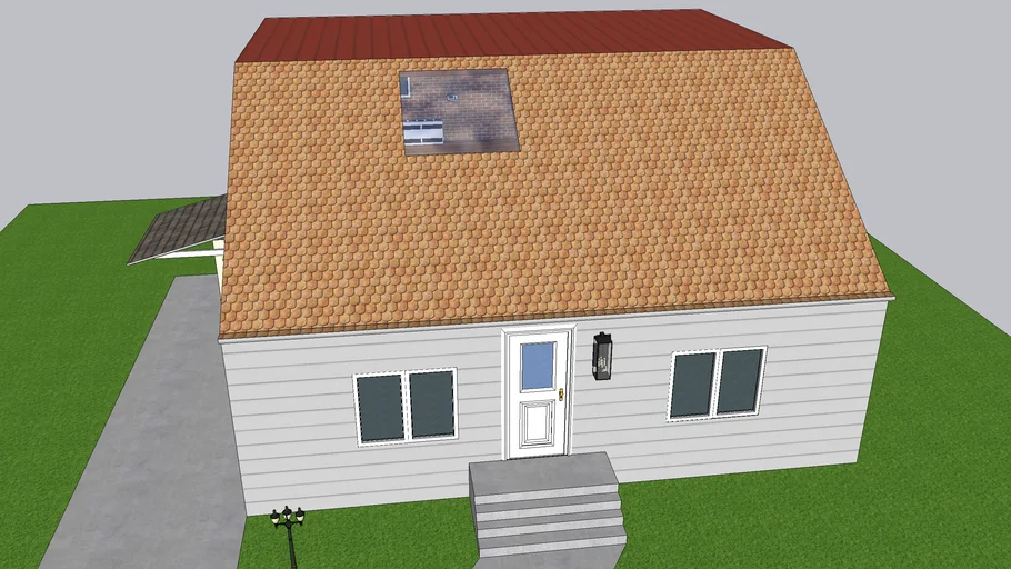 cute bungalow with dormer | 3D Warehouse