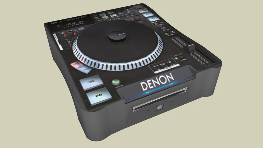 Denon DN-S5000 CD turntable | 3D Warehouse