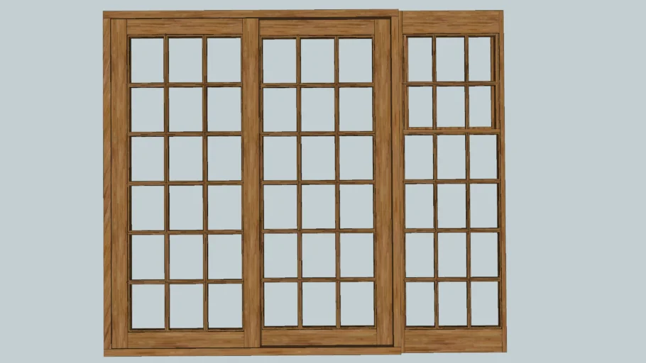 Cottage Pane window wood | 3D Warehouse