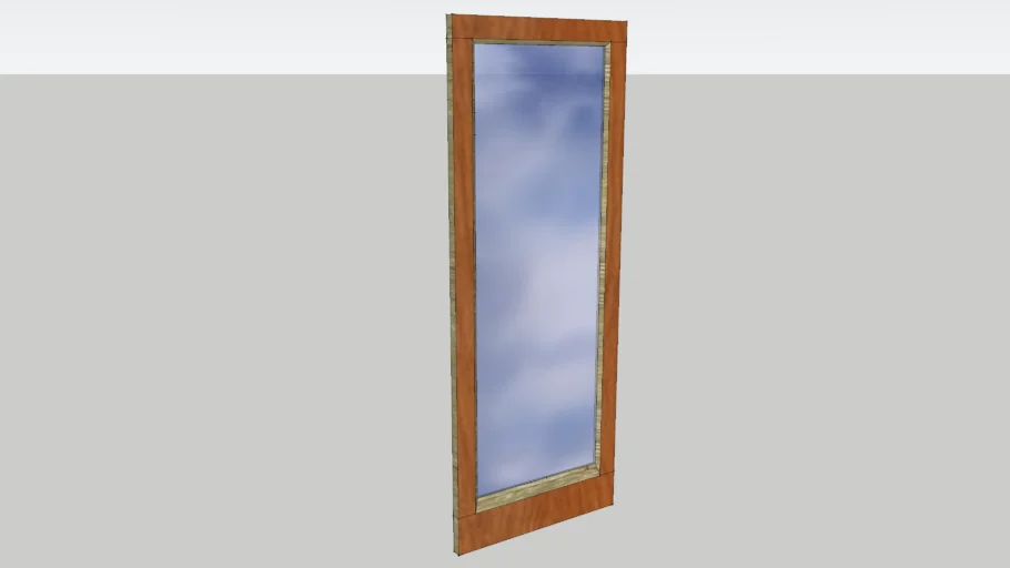 wood framed glass door | 3D Warehouse