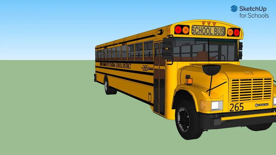 1998 Bluebird International 3800 Bus 265 | 3D Warehouse