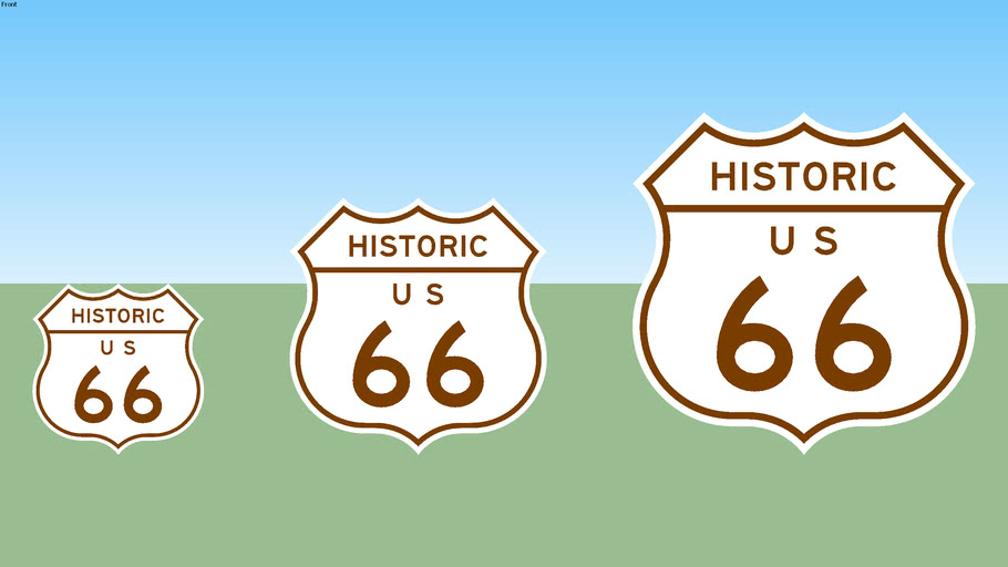 Historic U.S. 66 Sign | 3D Warehouse