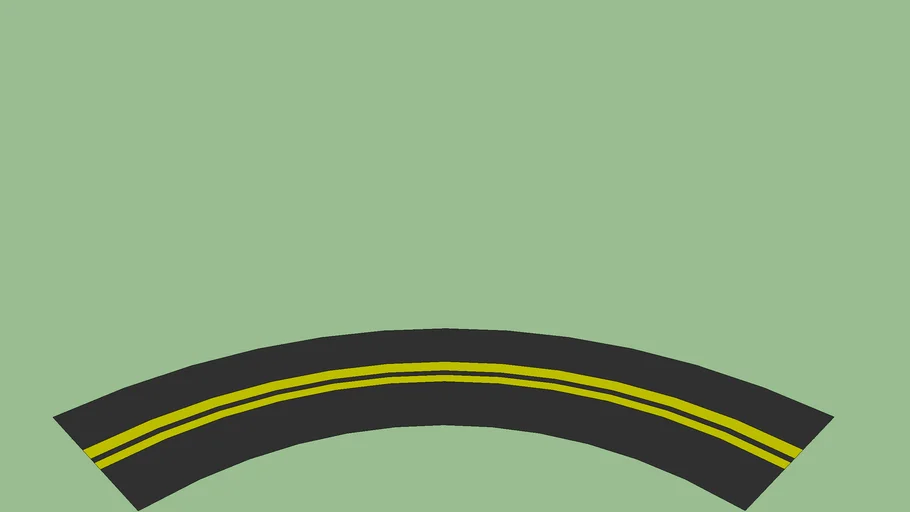 curved 90 degree 2 lane road | 3D Warehouse