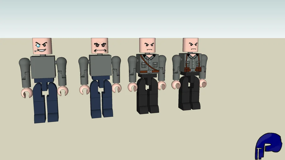 minimates with textures | 3D Warehouse