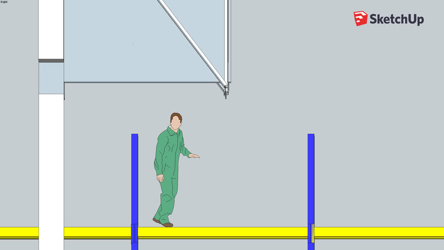 Safety line racking | 3D Warehouse