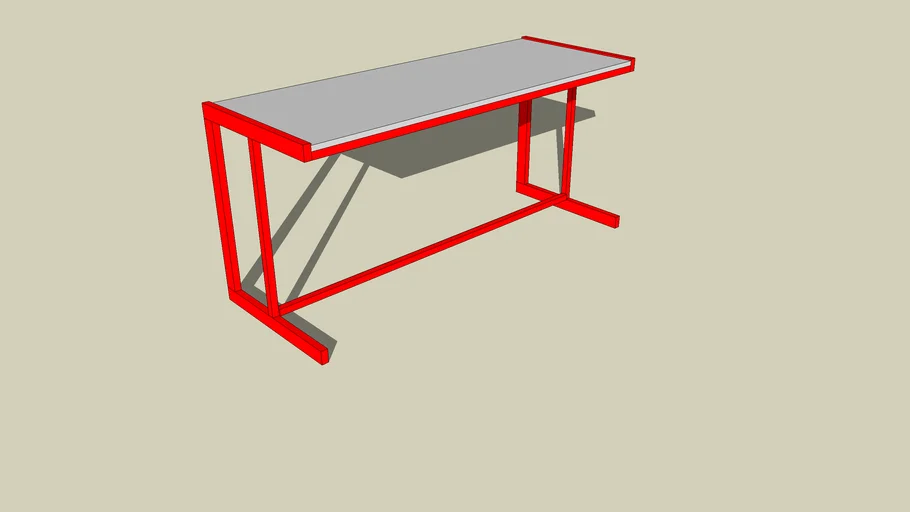 Metal framed desk | 3D Warehouse