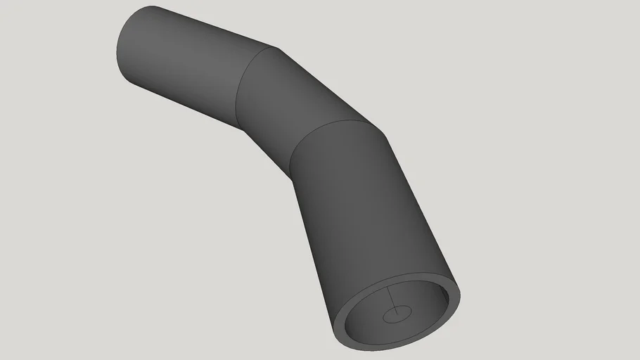 SDR 11_45° segmentsveiste PE-bend_225 | 3D Warehouse