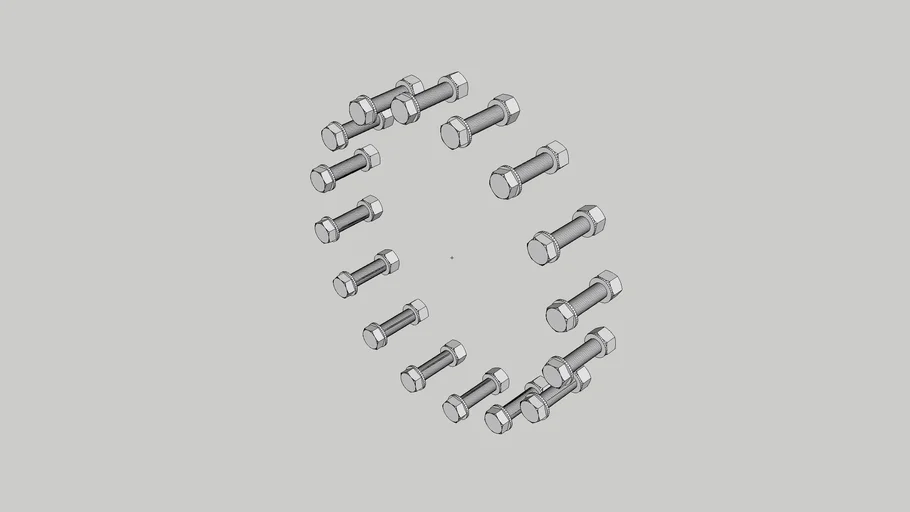 DN400-M24x100 | 3D Warehouse