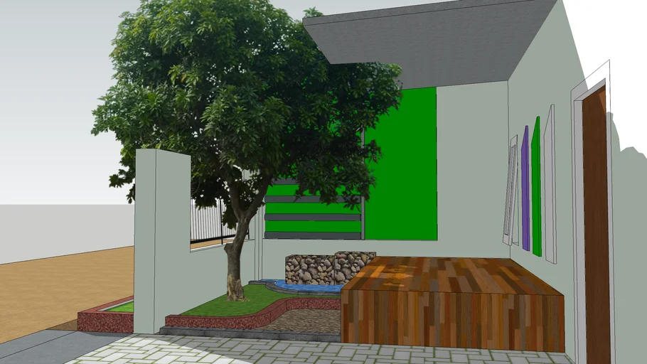 Taman sederhana dengan hidroponik | 3D Warehouse