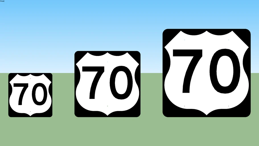U.S. 70 Sign | 3D Warehouse