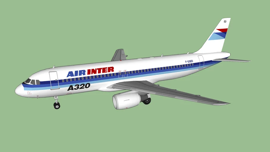 Air Inter A320-111 (1990) | 3D Warehouse