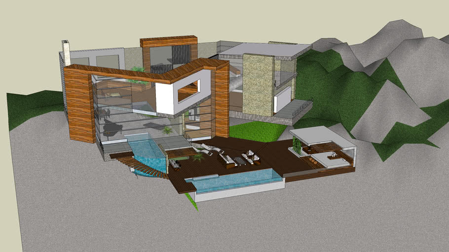 modern house | 3D Warehouse