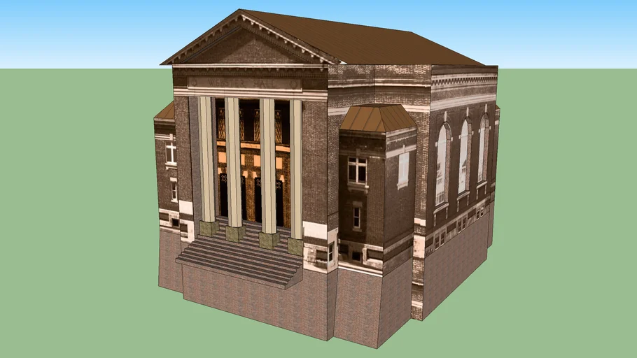 Webster Hall/Rauner Library, circa 1900 | 3D Warehouse