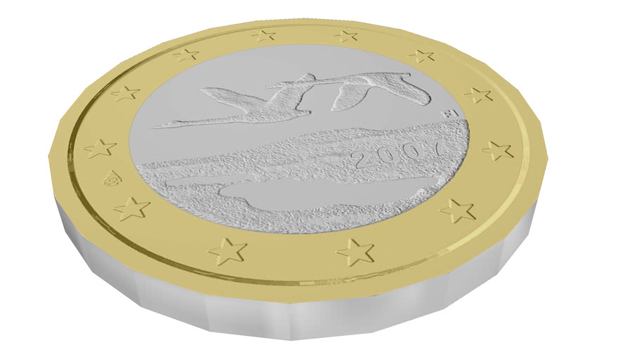 Euro ( 23 mm x 2 mm ) | 3D Warehouse