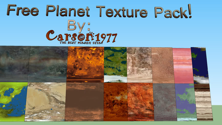 Free Planet Texture Pack! | 3D Warehouse