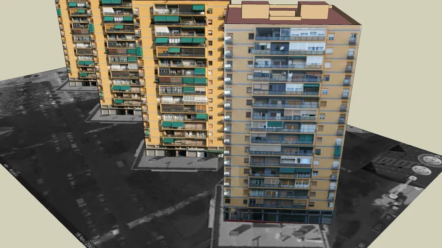 4 Edificios de viviendas y locales comerciales | 3D Warehouse