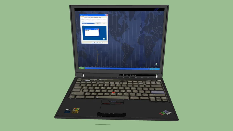 IBM ThinkPad T40 laptop computer | 3D Warehouse