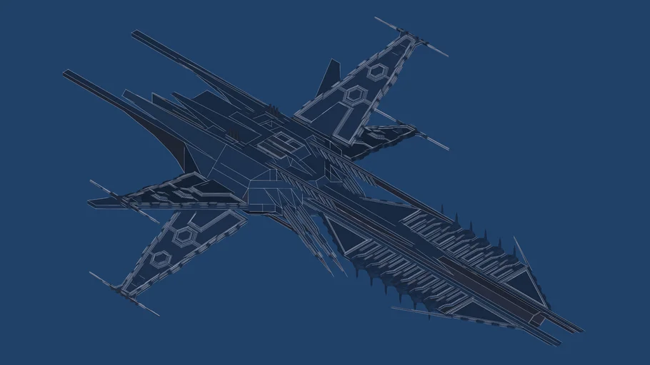 Hexiron carrier Triton blueprint (3D) | 3D Warehouse