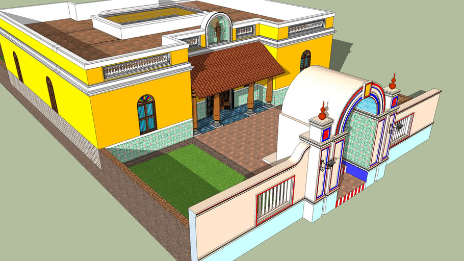 Tamil Chettinad style traditional house | 3D Warehouse