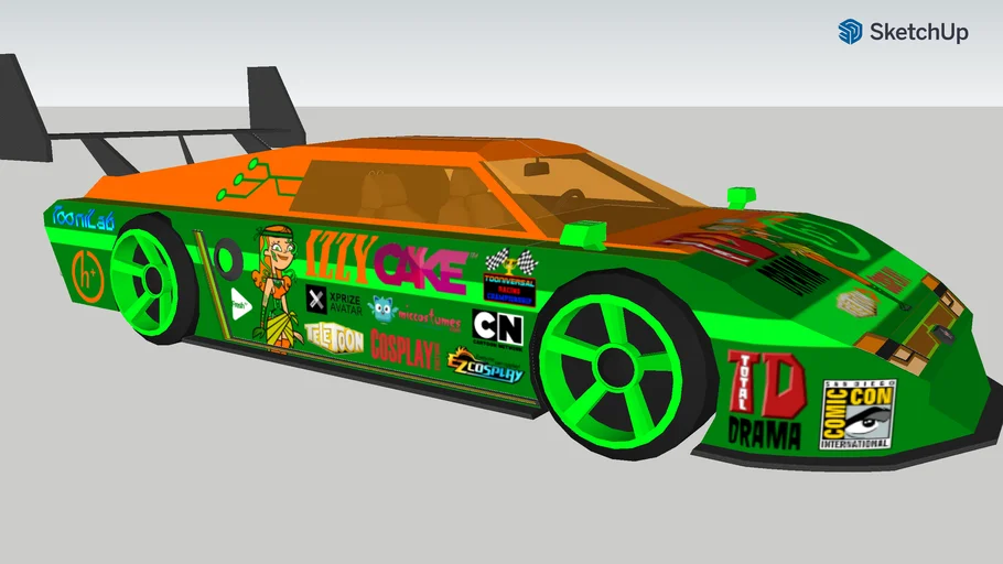 TooniLab TD Cyberpunk Izzy Car | 3D Warehouse
