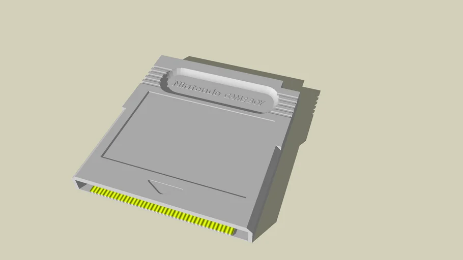 Nintendo Game Boy Standard Game Pak | 3D Warehouse