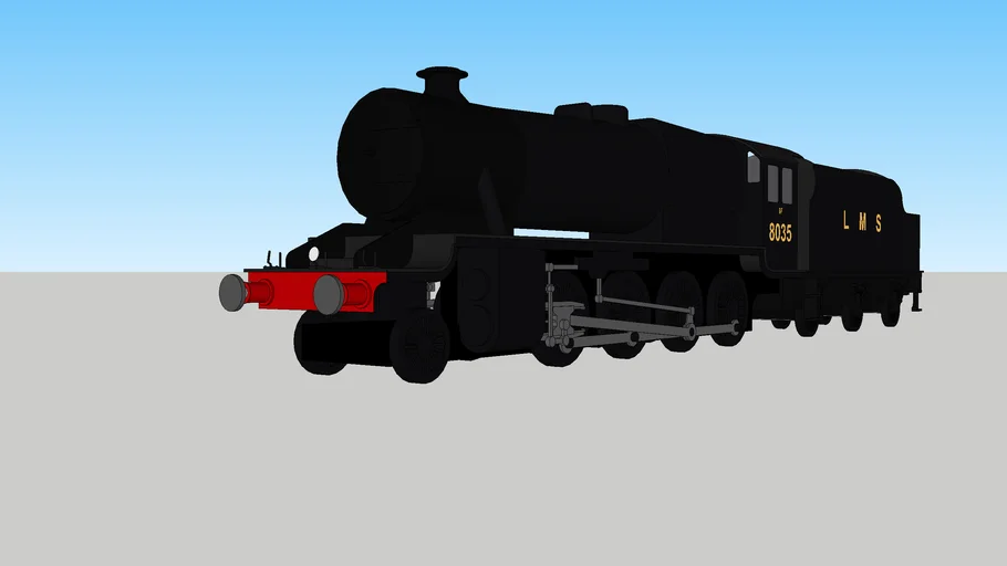 LMS_ 8F Class_ 2-8-0_ 48035 - Era 3 | 3D Warehouse