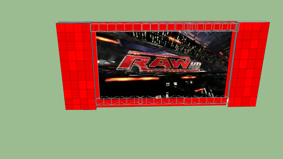 wwe raw Titantron red | 3D Warehouse