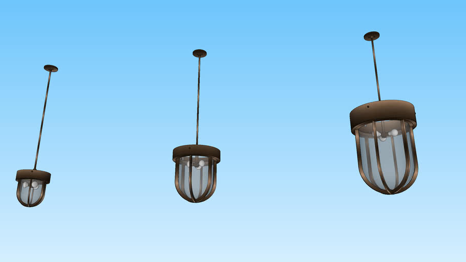 Factory Pendant Light by The Urban Electric Company | 3D Warehouse