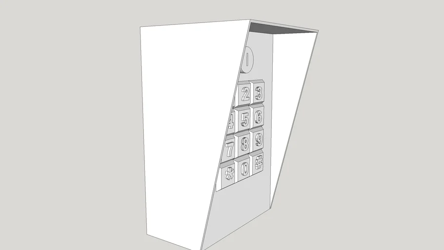Gate keypad | 3D Warehouse