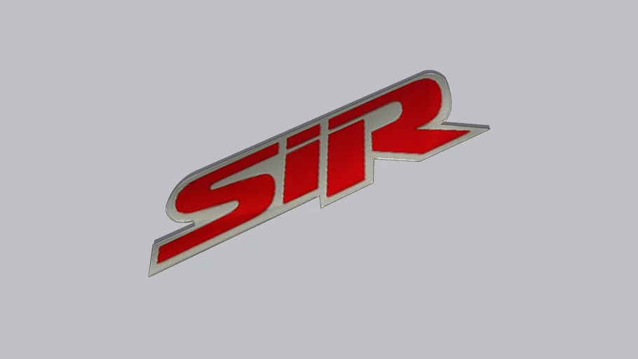 Honda SiR Badge | 3D Warehouse