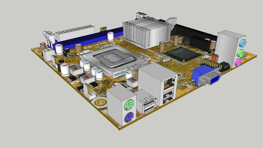 DTX motherboard Pegatron IPX41-D3 | 3D Warehouse