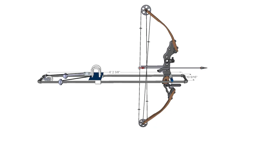Archery Shooting Machine with Bow | 3D Warehouse