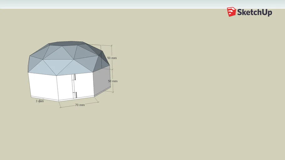 Octagon topped box | 3D Warehouse