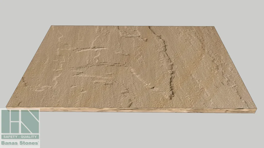 Banas Stones Natural Jumbo Slabs - 48' x 72' - Banas Bronte | 3D Warehouse