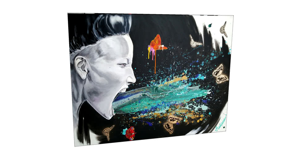 Art contemporain tableau toile picture | 3D Warehouse