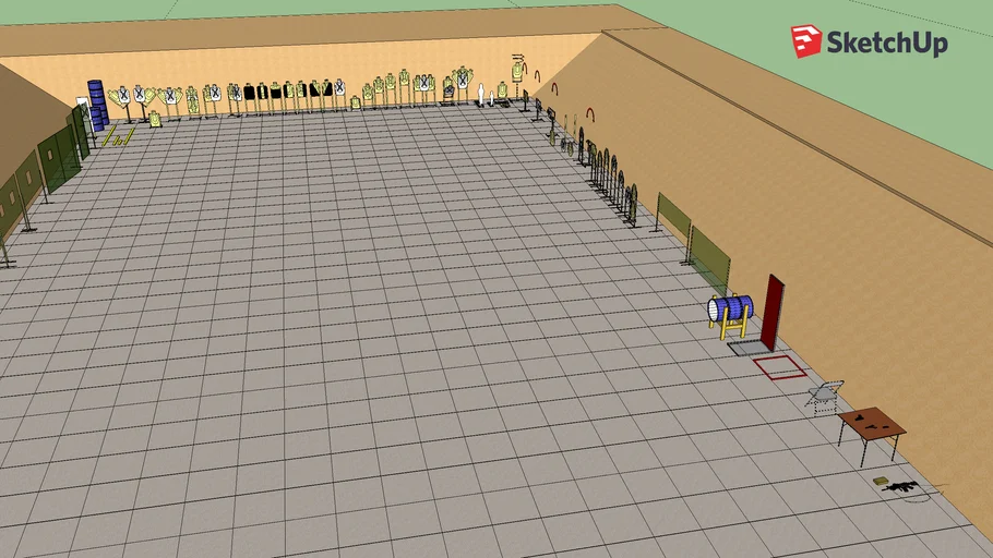 Copy of USPSA Stage Design Template | 3D Warehouse