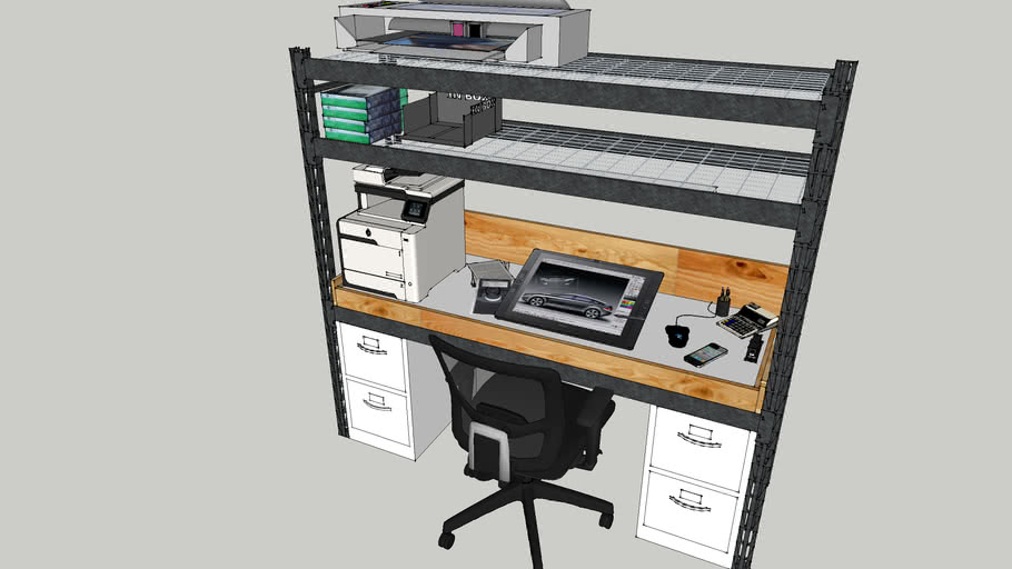 2 X 6 Computer WorkStation | 3D Warehouse