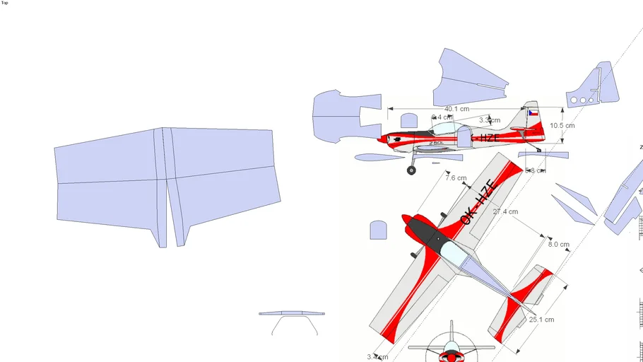 RC Zlin 50 for dollar tree foam | 3D Warehouse