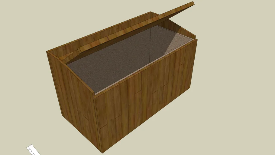 Wood Toy Box - Actual Size | 3D Warehouse