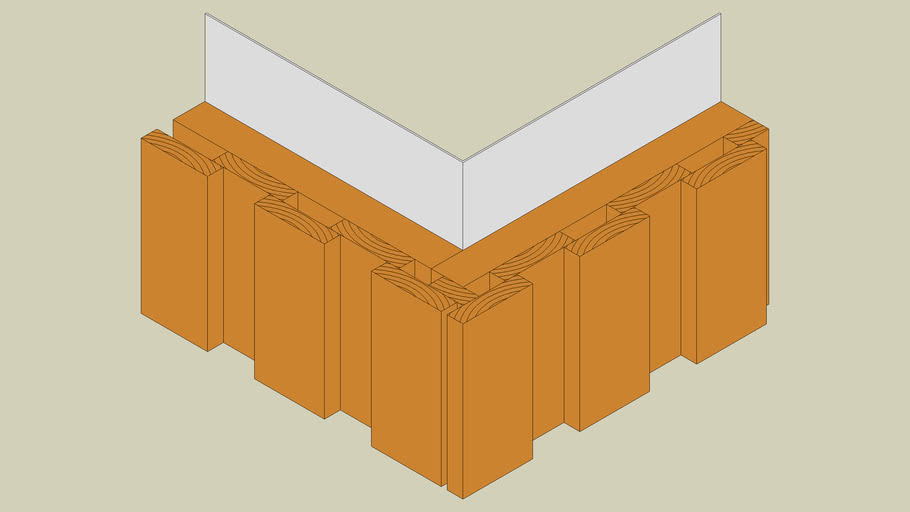 Cladding board corner detail | 3D Warehouse