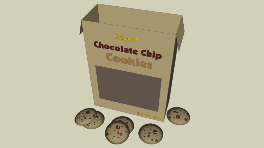 Cicipopo Chocolate Chip Cookies | 3D Warehouse