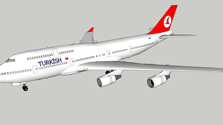 Turkish Airlines 747-400 | 3D Warehouse